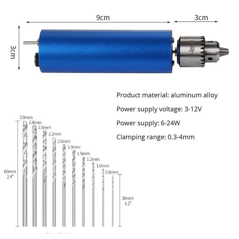 Mini električna bušilica bez četkica Električna brusilica promjenjive ...