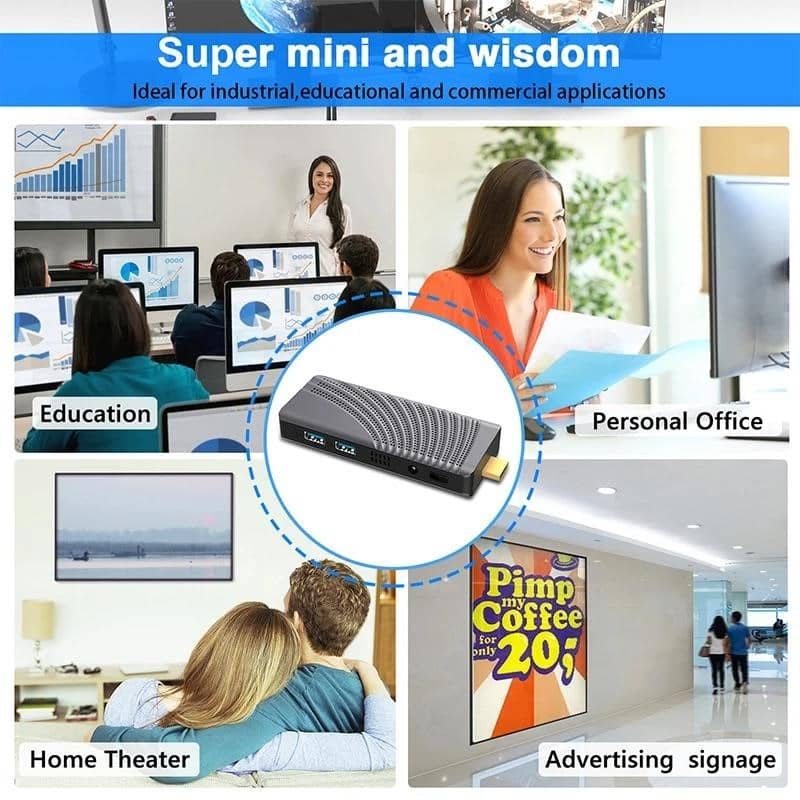 T6 Pro MINI PC Stick Windows 10 Intel Celeron J4125 N4000 Quad Core ...